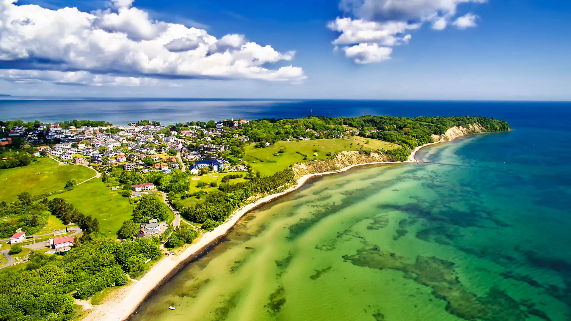 Luftaufnahmen für Imagevideos auf Rügen und Umgebung